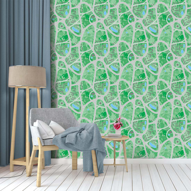 Trinx Crishawn 10.5' L x 24" W Peel and Stick Wallpaper Roll | Wayfair